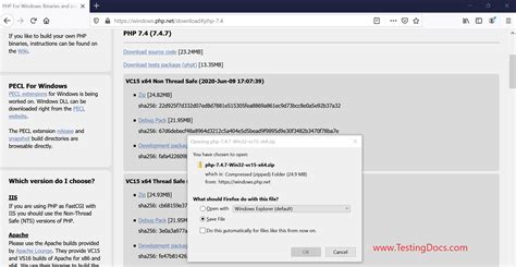 How To Install Php On Windows 10 Testingdocs