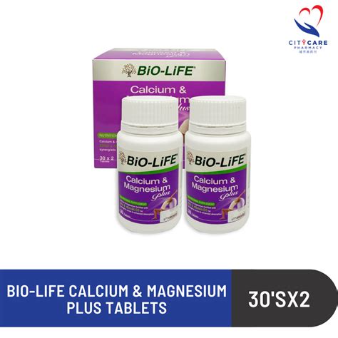 Bio Life Calcium And Magnesium Plus Tablets 30sx2 Mycityhealth Sdn Bnd 970596 W