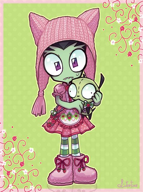 Gir And Zim Invader Zim Drawn By Linterteatime Danbooru