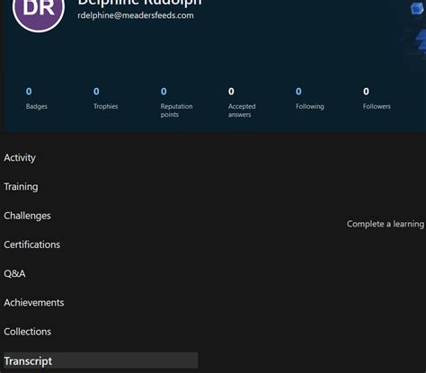 Couldnt Found Mcp Transcript After Merger Company Email Account To Private Microsoft