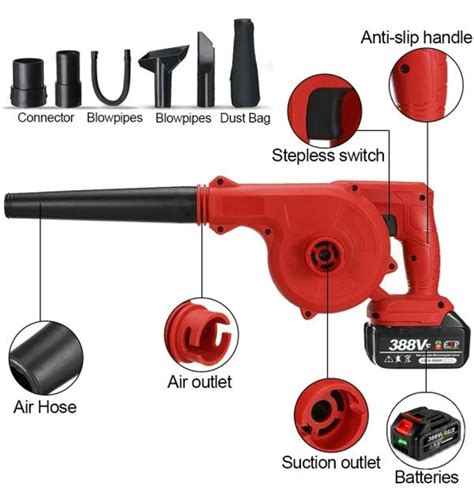 가성비 송풍기 제설 작업 낙엽 청소 무선 전기 진공 송풍 및 흡입 잎 집진기 마키타 18v 배터리용 1600 티몬