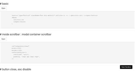React Modal Demo Codesandbox