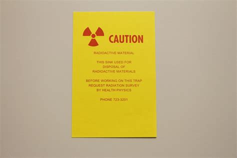 Radioactive Materials Sign