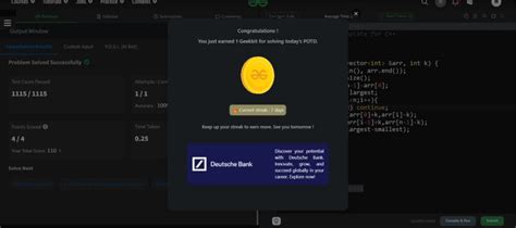 Mohit Kumar On Linkedin Geekstreak2024 Potd Deutschebank Day7