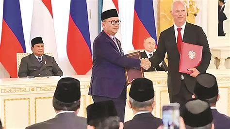 ရုရှားနှင့်အင်ဒိုနီးရှားက ဒေါ်လာ ၂ ဒသမ ၃ ဘီလီယံတန်ဖိုးရှိ ရင်းနှီးမြှုပ်နှံမှု ပလက်ဖောင်းကို