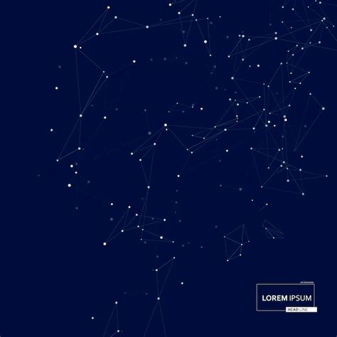 Premium Vector Abstract Connection Triangles Space And Low Poly Connect Dots And Lines Light