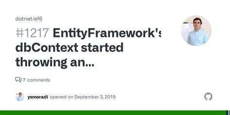 Entityframework S Dbcontext Started Throwing An Entitycommandcompilationexception Issue