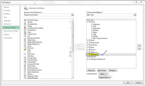 Show The Developer Tab On The Excel Ribbon Menu
