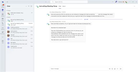 Message Reminder With Messaging Extension Action Code Samples Microsoft Learn