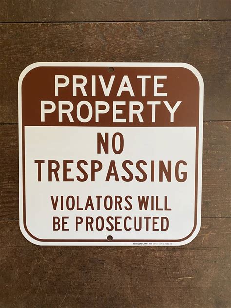 アメリカ 看板 Private Property 私有地 立入禁止 Sb 15 ストリートサイン ロードサイン 標識 ガレージ 世田谷ベース