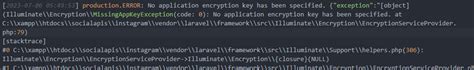 Localerror No Application Encryption Key Has Been Specified