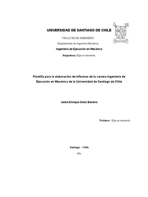 Plantilla Informe Iemec Dimec Usach 2022 Pdf