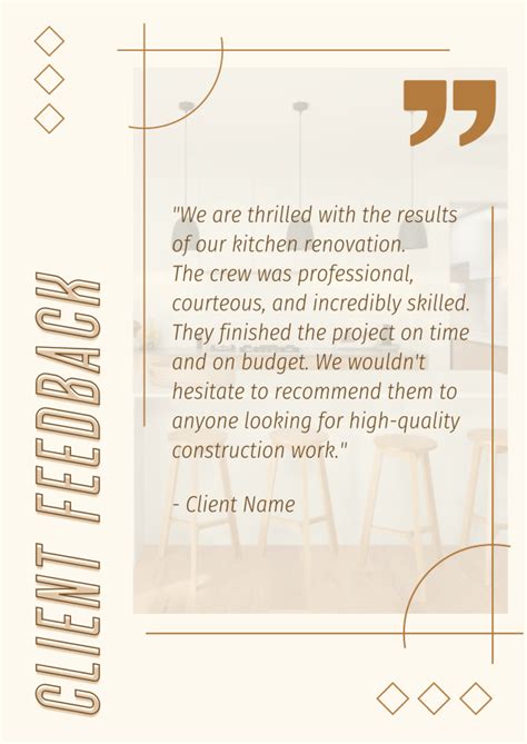 Client Feedback On Construction Letterhead Brandcrowd Letterhead Maker