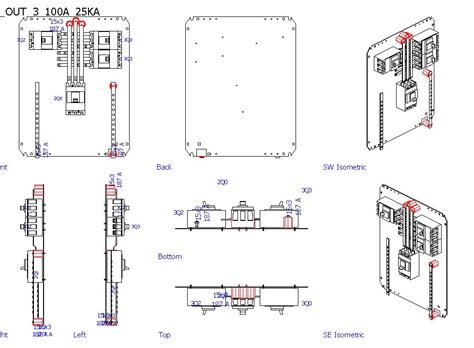 Typical Abb Smdb Panel Incomer Up To 100a Outgoing 3x Up To 100a 25ka
