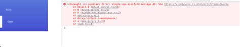 Error At Render Errors On Layout Engine Issue Single Spa Single Spa Layout GitHub