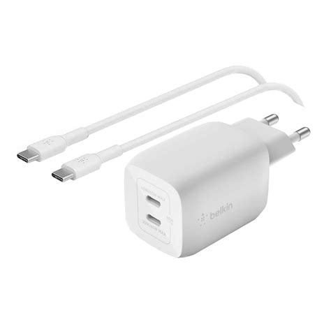 Belkin Chargeur Secteur Usb C Pour Laptop W Multiports C Ble Wch Vf Mwh B