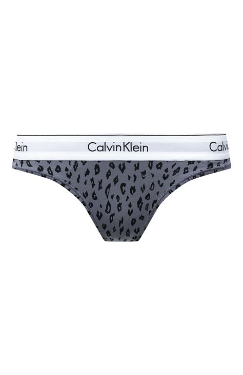 Женские серые трусы-слипы CALVIN KLEIN купить в интернет-магазине ЦУМ ...