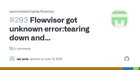 Flowvisor Got Unknown Error Tearing Down And Reconnecting Java Nio
