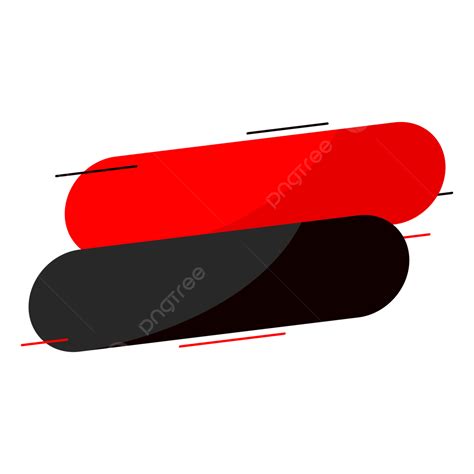 red and black blank shape banner vector red blank shape png and