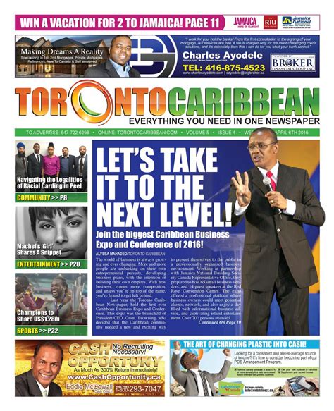 April 6 2016 Toronto Caribbean Newspaper By Toronto Caribbean Newspaper Issuu