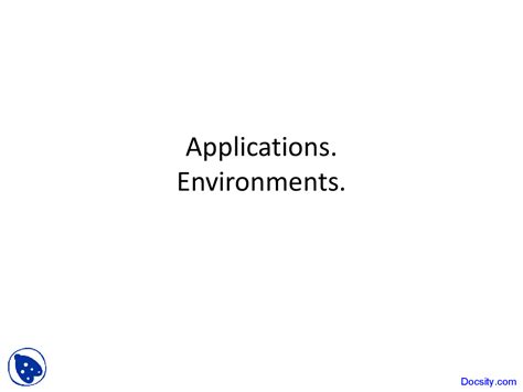 Environments Multi Agent Systems Lecture Slides Docsity