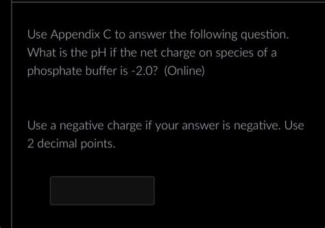 Solved Use Appendix C To Answer The Following Question What Chegg Com