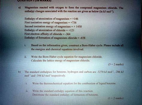Solved Magnesium Reacted With Oxygen T0 Fon The Compound Magnesium