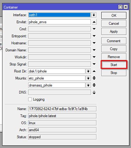 Installing Pi Hole AdGuard And Enabling Docker In MikroTik CHR