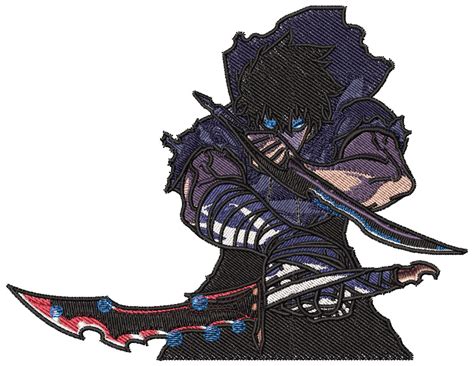Anime Embroidery Pattern Jinwoo Defends A G E Store Machine Designs