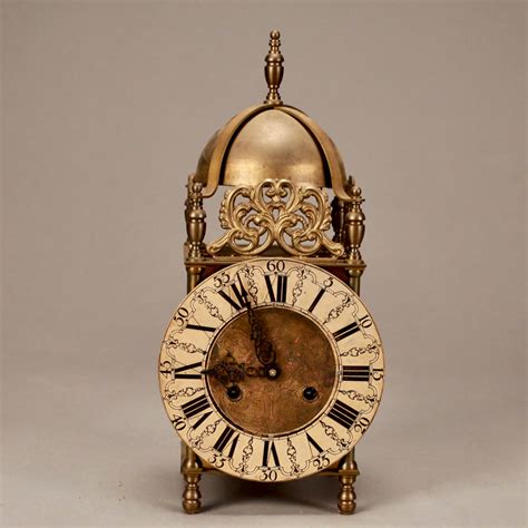 Lot 223 Franz Hermie Lantern Clock With Time And Strike 15″h 6 12″w