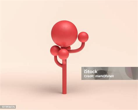 버블 껌 나무 밝은 배경에 흑백 플랫 레드 컬러 3d 아이콘 3d 렌더링 0명에 대한 스톡 사진 및 기타 이미지 0명 개체 그룹 계절 Istock