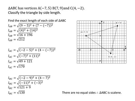 Ppt Length Of A Line Segment Learning Goals To Recall Pythagoras