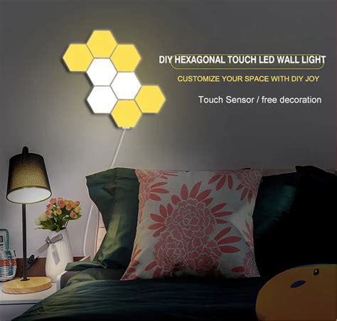 공급 업체 도매 Diy 육각 Led 모듈 형 벌집 벽 빛 육각 천장터치 센서 마그네틱 Led 육각 빛 Buy 육각육각