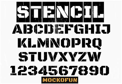 Stencil Font Generator Mockofun