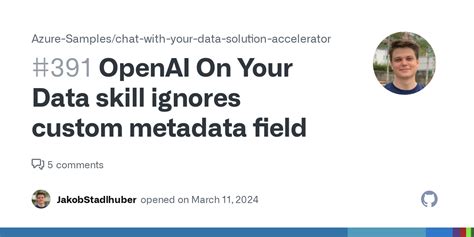 Openai On Your Data Skill Ignores Custom Metadata Field · Issue 391 · Azure Sampleschat With
