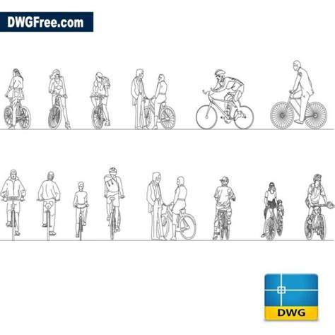 People Sitting DWG Download AutoCAD Blocks Model