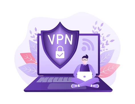 Premium Vector Secure Vpn Connection Concept Virtual Private Network Connectivity Overview