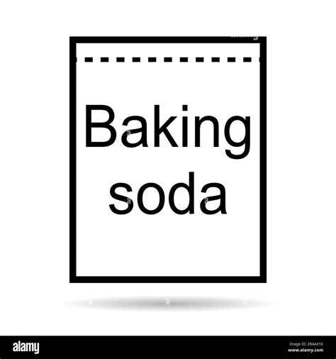 Baking Soda Ingredient Icon Shadow Cook Food Design Symbol Bakery Product Vector Illustration