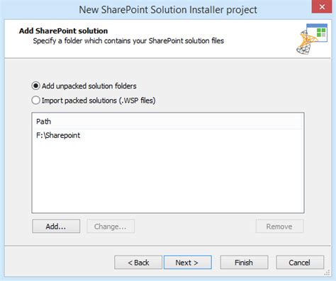 creating sharepoint solution installers