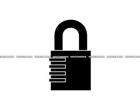 Padlock SVG Padlock Cut File Padlock DXF Padlock PNG Etsy