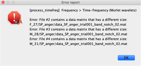 Morlet Wavelet Error With Removing Evoked Responses Discussions