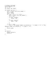 Assignment1 1 Cpp Include Iostream Using Namespace Std Int N 14