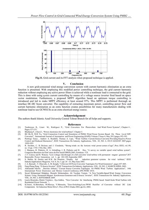 Power Flow Control In Grid Connected Wind Energy Conversion System