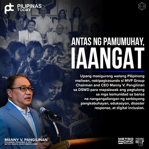 Pilipinas Sa Paglagda Ni Business Tycoon Philanthropist Manny V