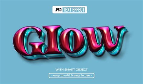 Premium Psd Glow Editable Text Effect