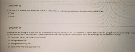 Solved QUESTION If The Sum Of All External Torques And Chegg