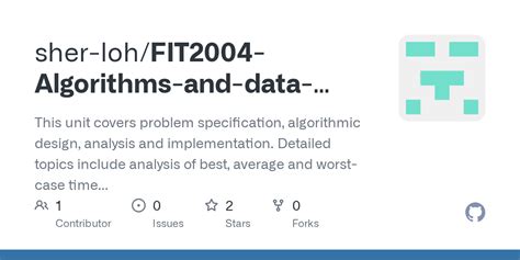 Github Sher Lohfit2004 Algorithms And Data Structures This Unit