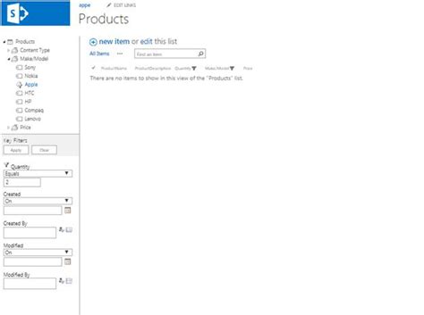 Metadata Navigation And Filtering In Sharepoint