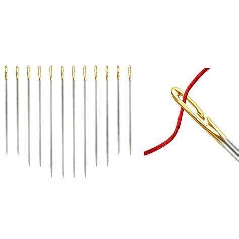 1224pcs Self Threading Sewing Needles Side Easy T Vicedeal