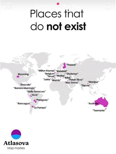 Nz Isnt Even Displayed On Map Of Places That Dont Exist R